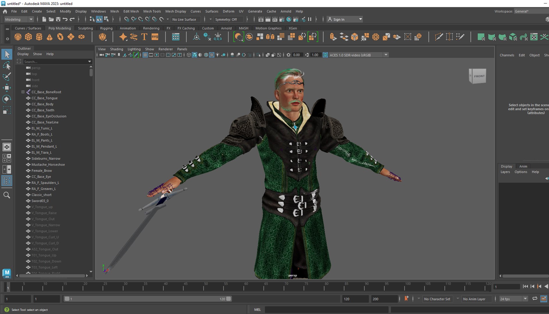 Realistic Rigged Medieval Man Soldier-Bryn Character 3D Model Model ...