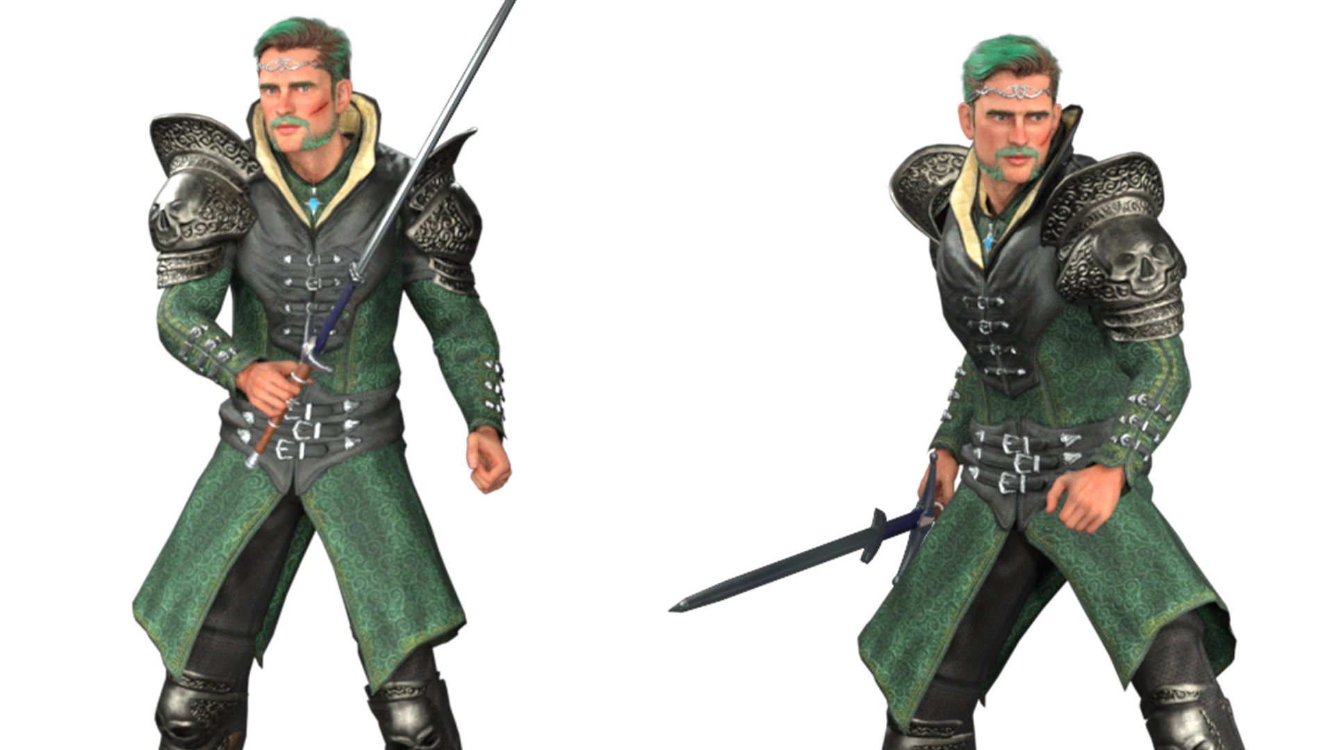 Realistic Rigged Medieval Man Soldier-Bryn Character 3D Model Model ...