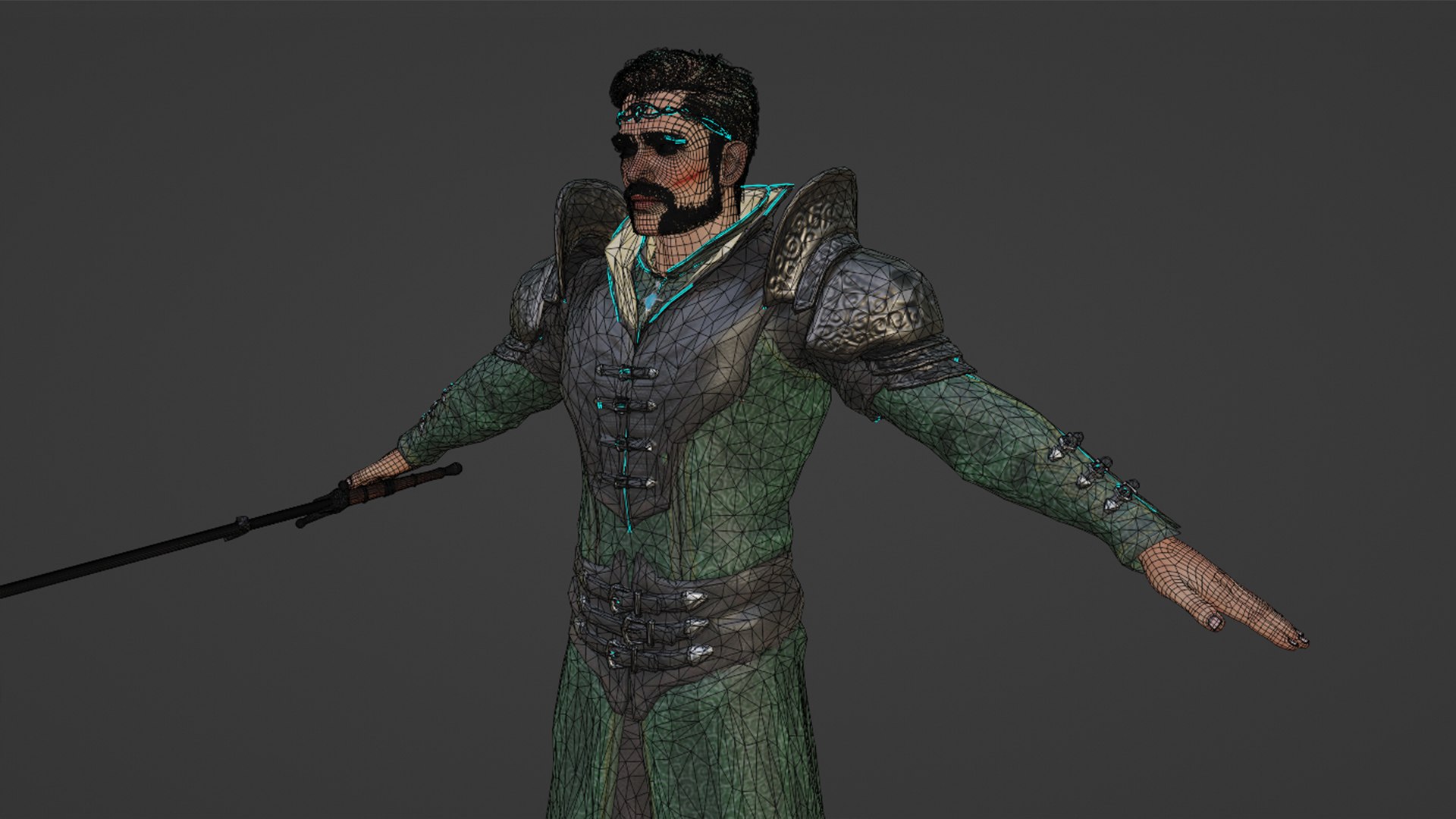 Realistic Rigged Medieval Man Soldier-Bryn Character 3D Model Model ...