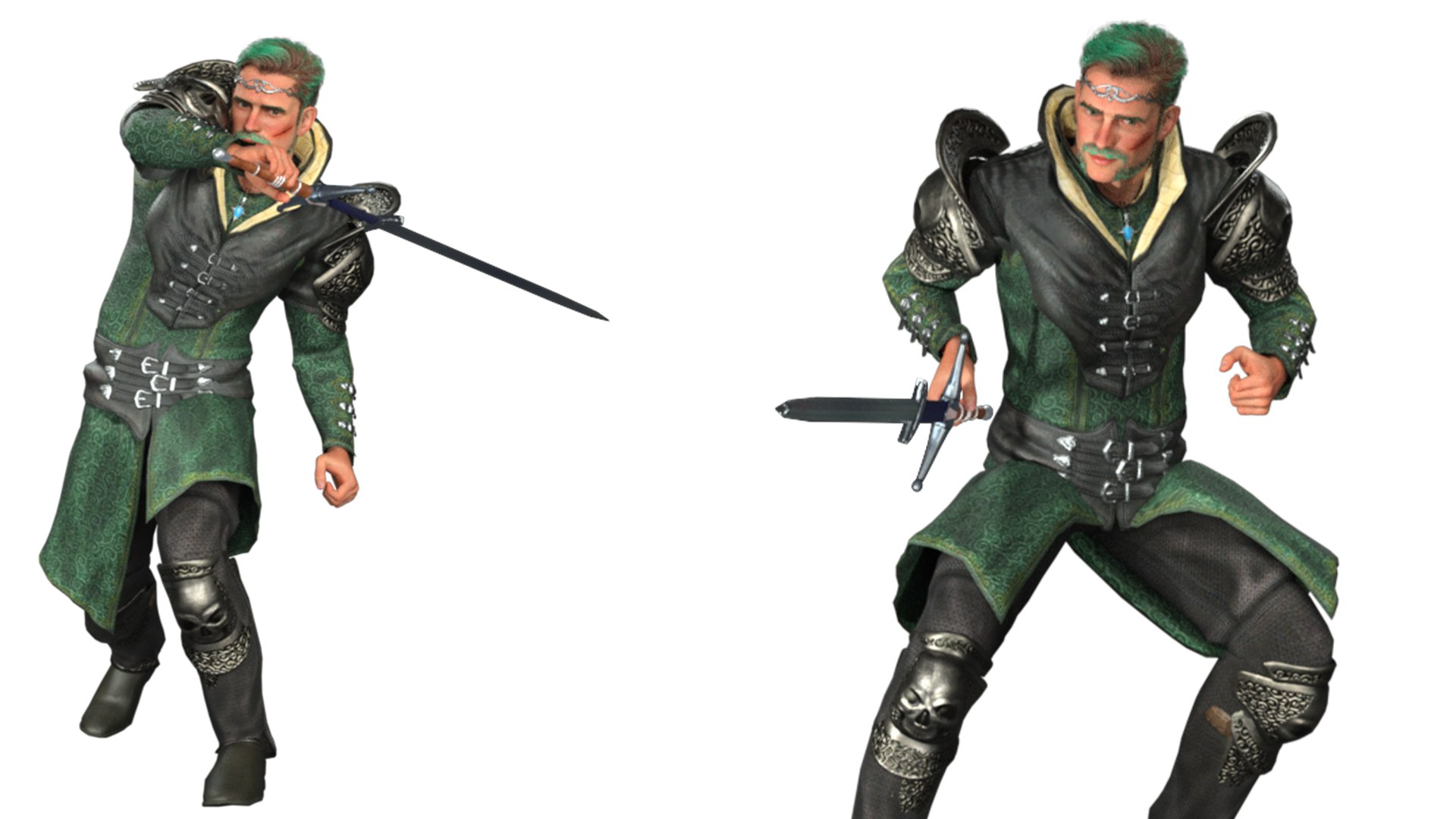 Realistic Rigged Medieval Man Soldier-Bryn Character 3D Model Model ...