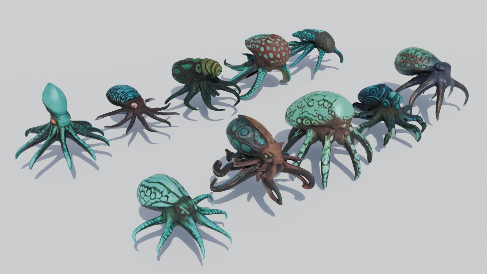 BioLume OctoPack Deep Sea Delights Model - TurboSquid 2210518