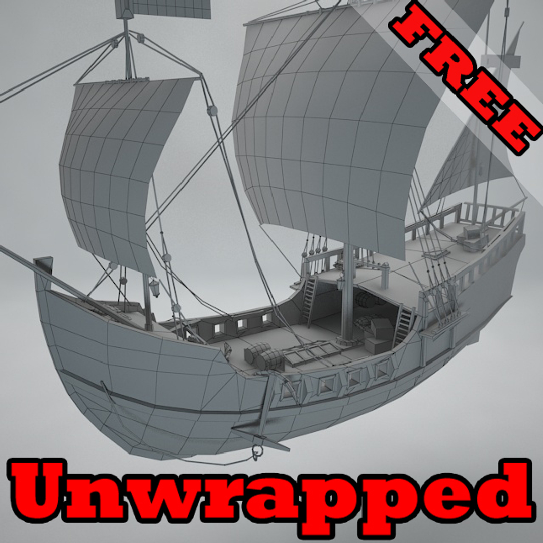 Free unwrapped ship 3D - TurboSquid 1278443