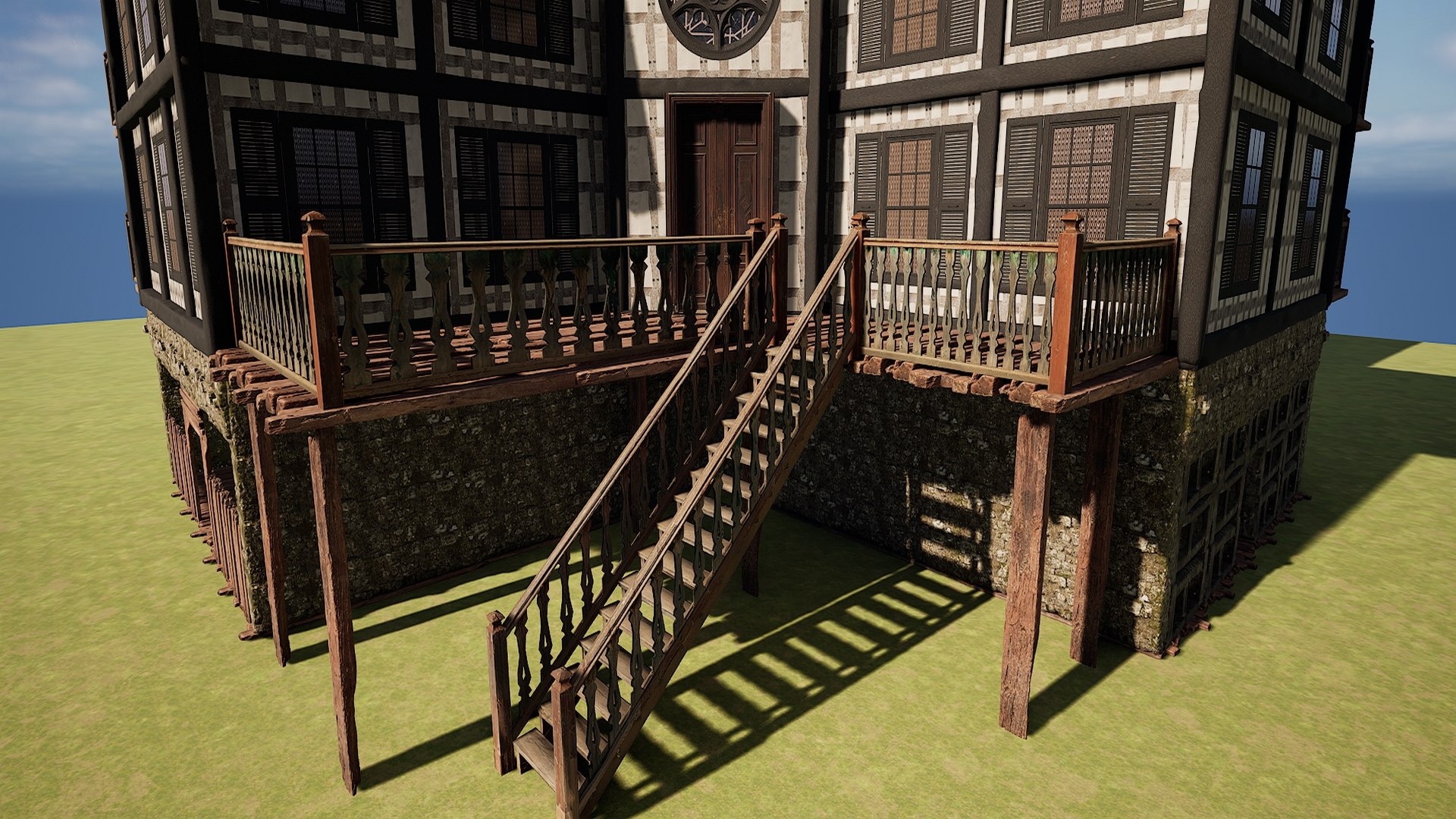 Medieval Fantasy House-Mansion-Manor-Hotel Model - TurboSquid 2292102