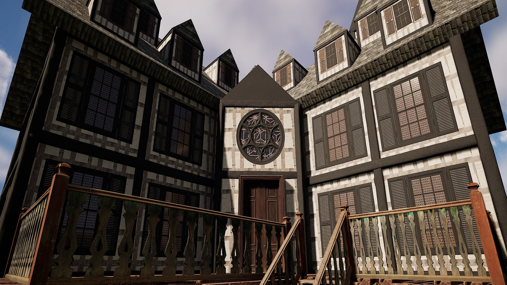 Medieval Fantasy House-Mansion-Manor-Hotel Model - TurboSquid 2292102