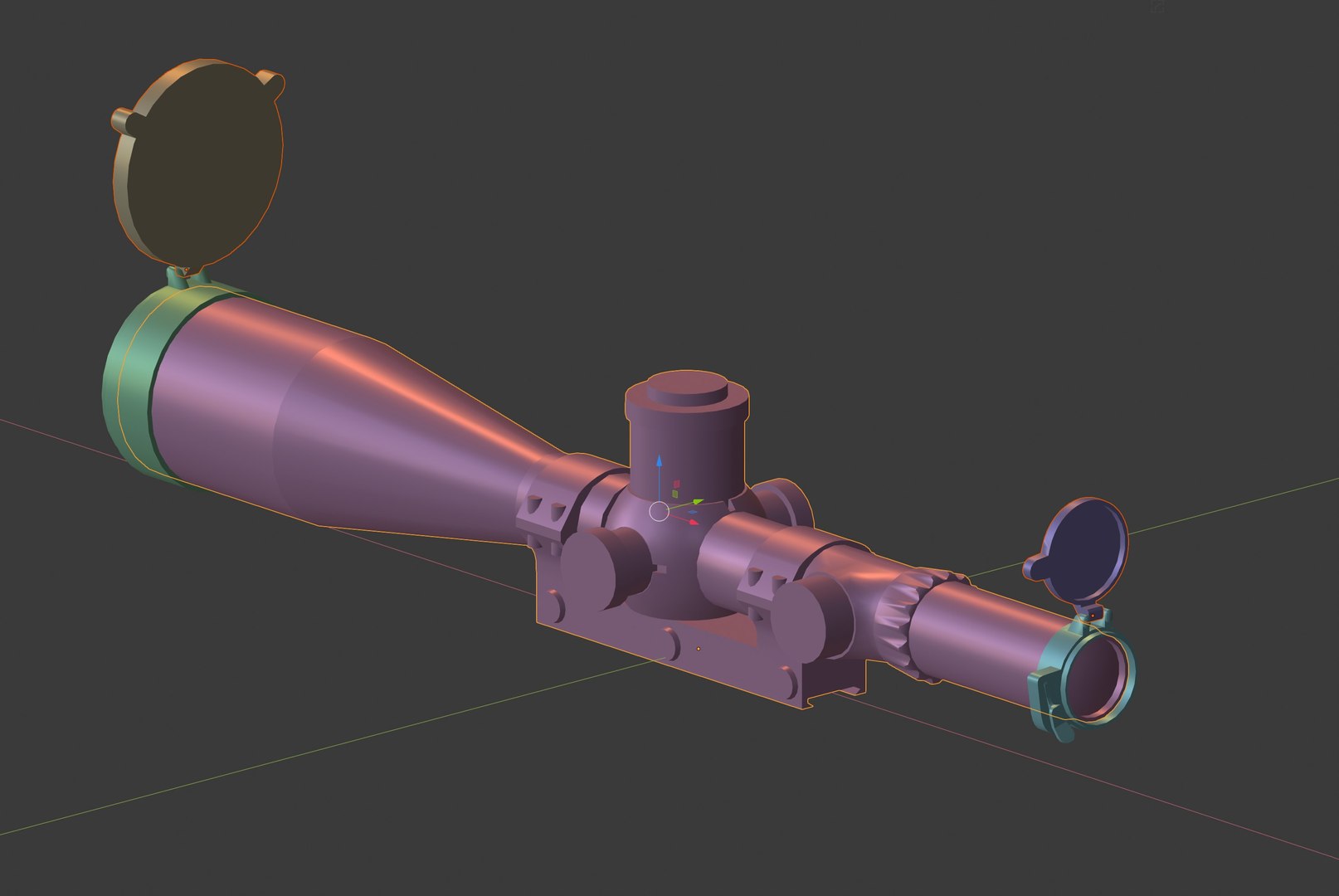 Rifle scope covers 3D model - TurboSquid 1556146