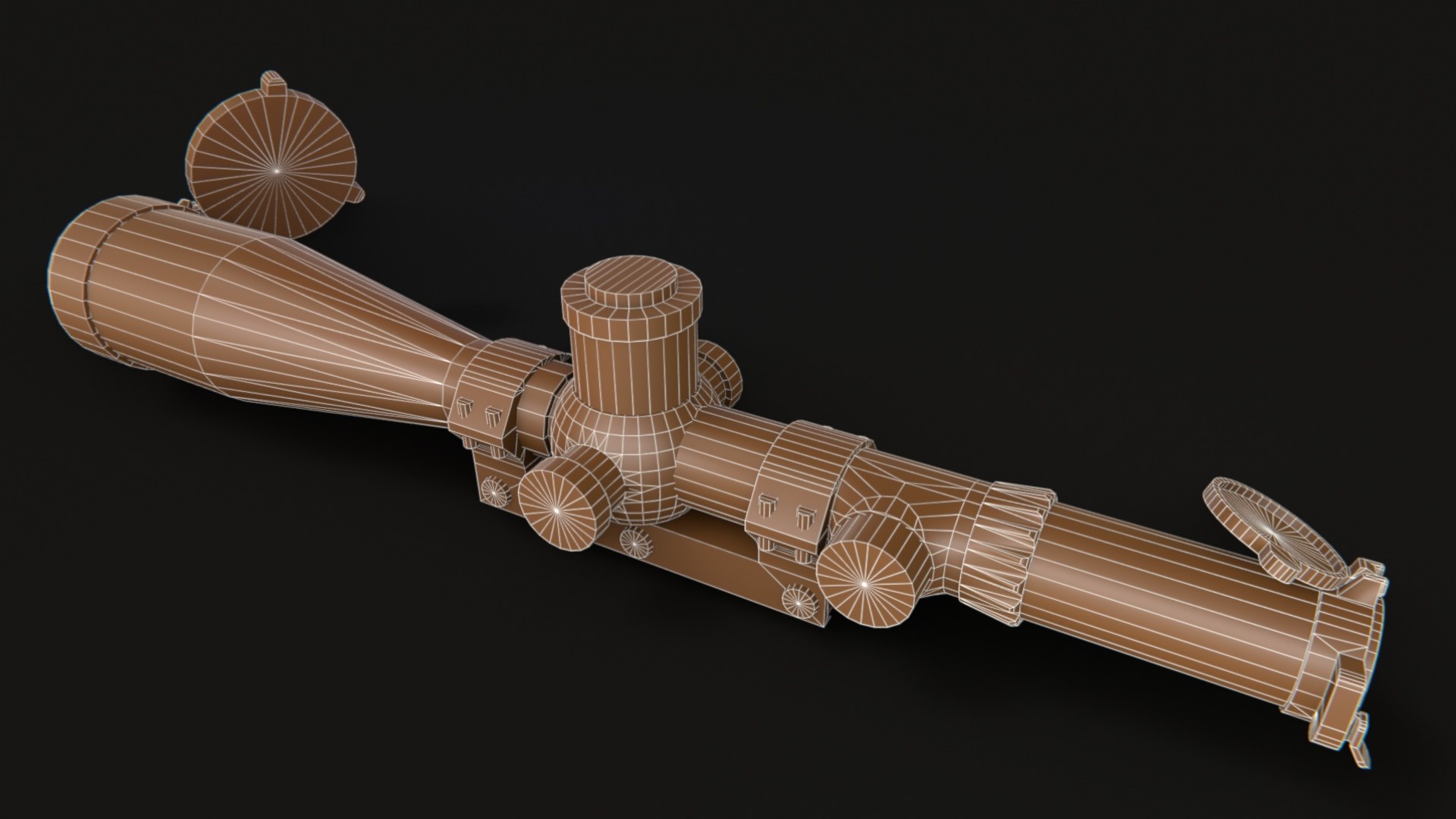 Rifle scope covers 3D model - TurboSquid 1556146