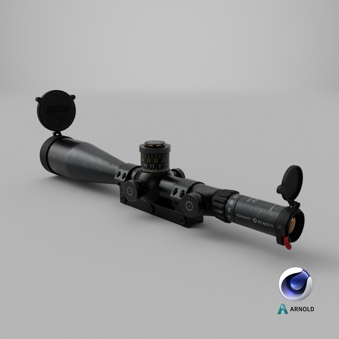 Rifle Scope Covers 3D Model - TurboSquid 1556146
