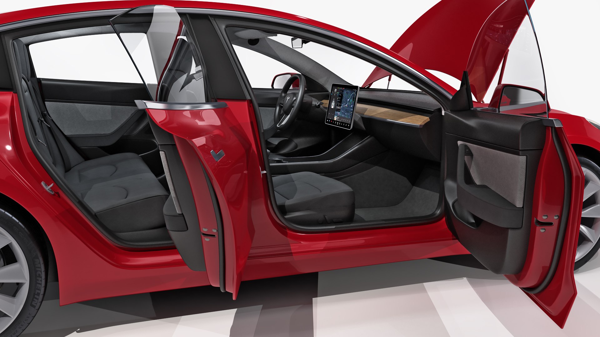 Tesla 3 Interior 3D - TurboSquid 1659435