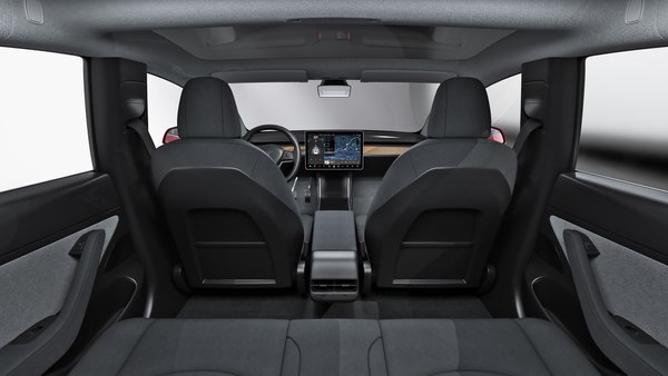 特斯拉 Model 3 内饰全新3D模型 - TurboSquid 1659435