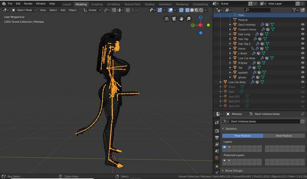 魔鬼情妇3d模型 Turbosquid 1454250