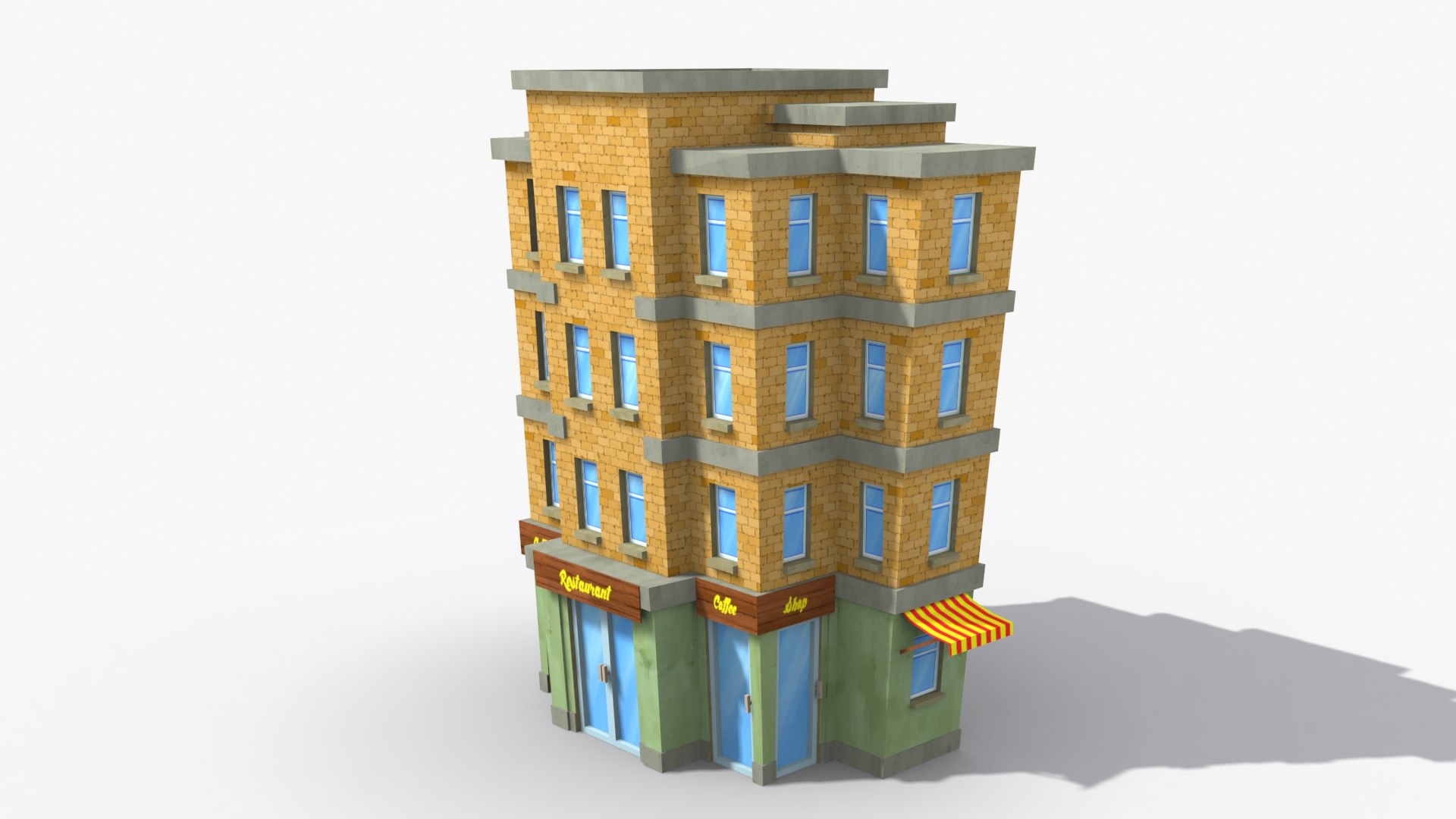 Cartoon Building X17 3D Model - TurboSquid 1833108