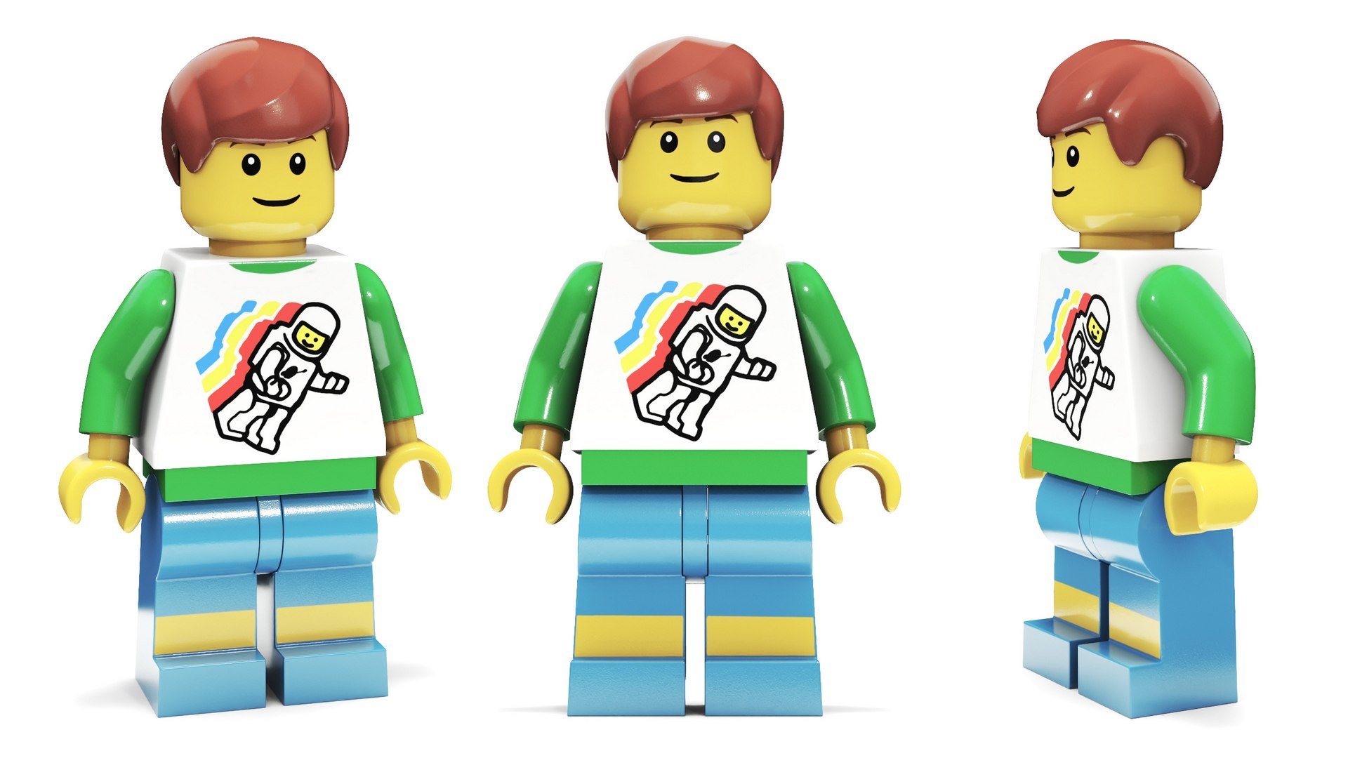 3D Minifigure LEGO Teenager Rigged For Maya - TurboSquid 2295095