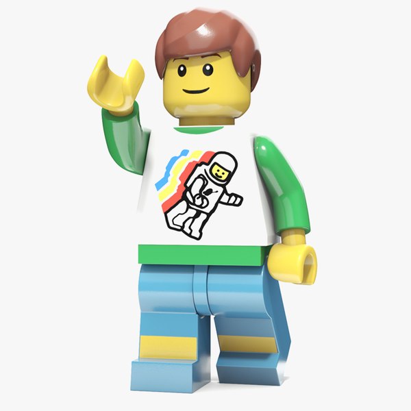 Minifigura LEGO Adolescente Rigged para Maya Modelo 3D - TurboSquid 2295095