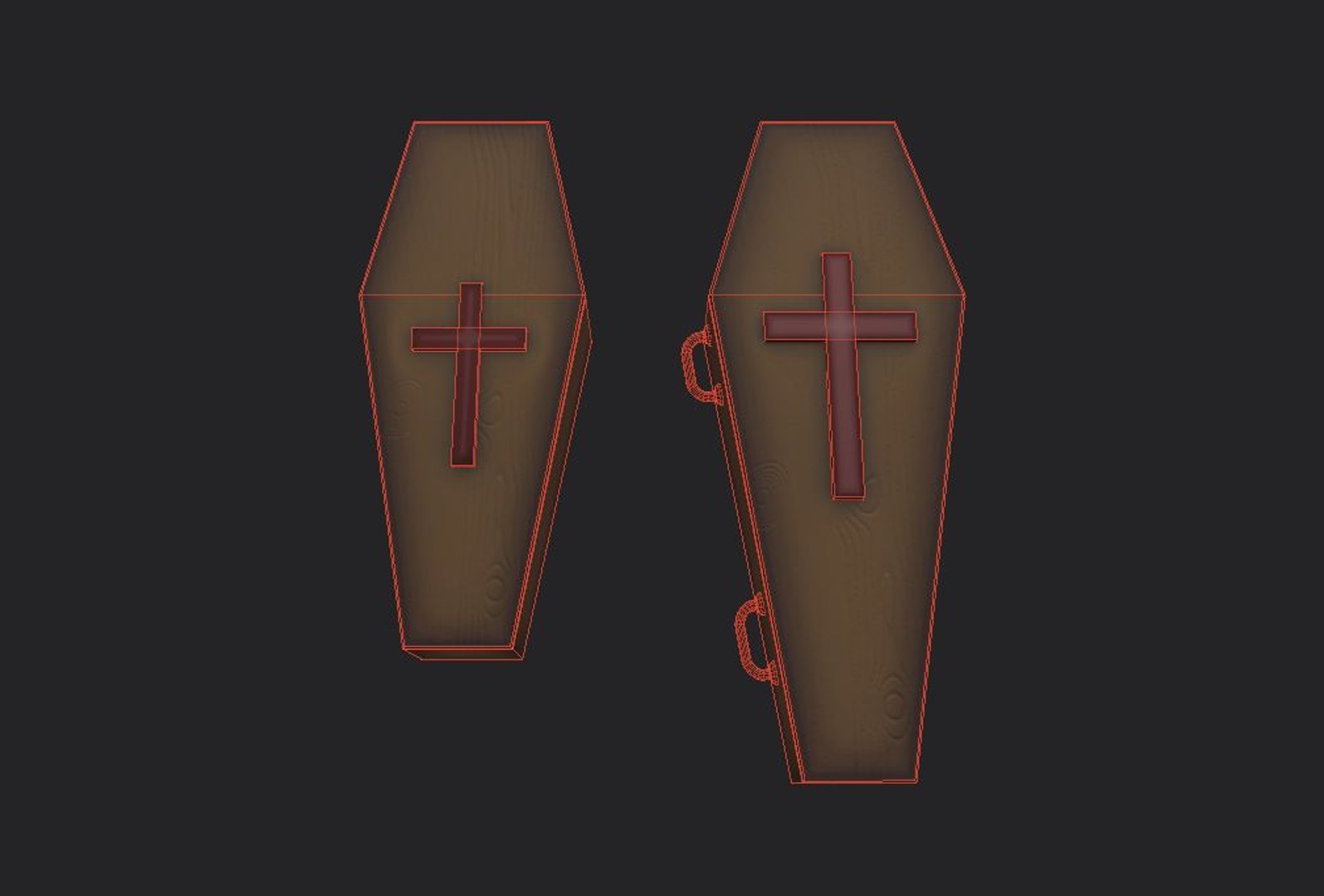 3D Stylized Coffin Model - TurboSquid 1631709