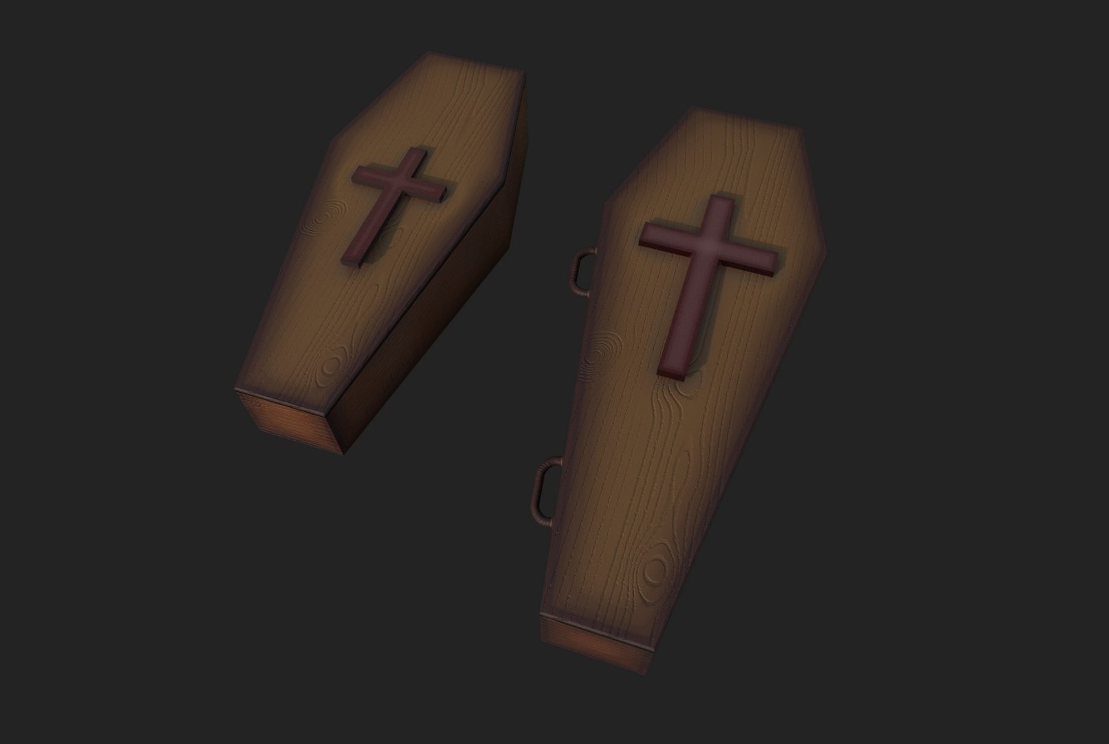 3D Stylized Coffin Model - TurboSquid 1631709