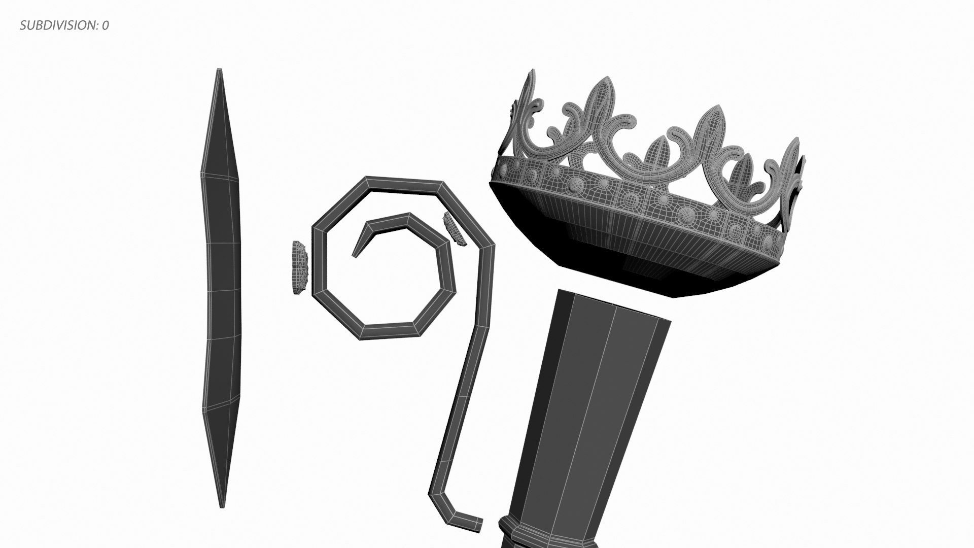 Medieval Torch 3D Model - TurboSquid 2197996