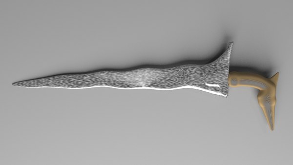 3D kris dagger 5 - TurboSquid 1582216