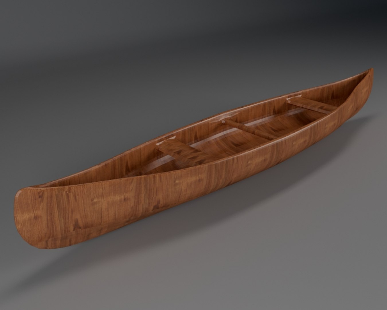 3D Model Canoe Wooden - TurboSquid 1568998