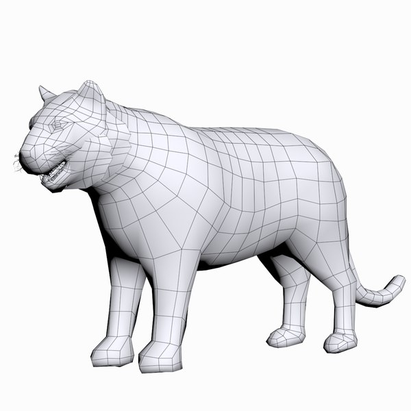 3d tiger model