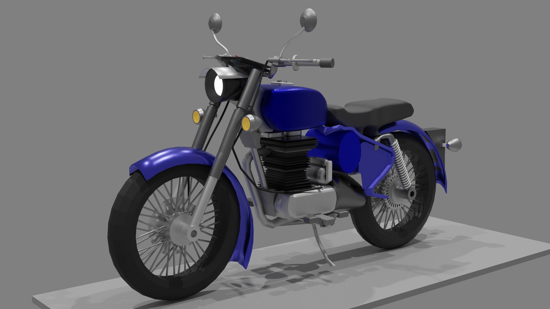 Retro Classic Motocycle 3D Model - TurboSquid 2132059
