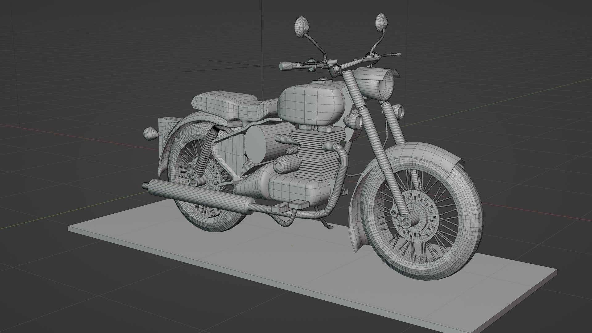 Retro Classic Motocycle 3D Model - TurboSquid 2132059