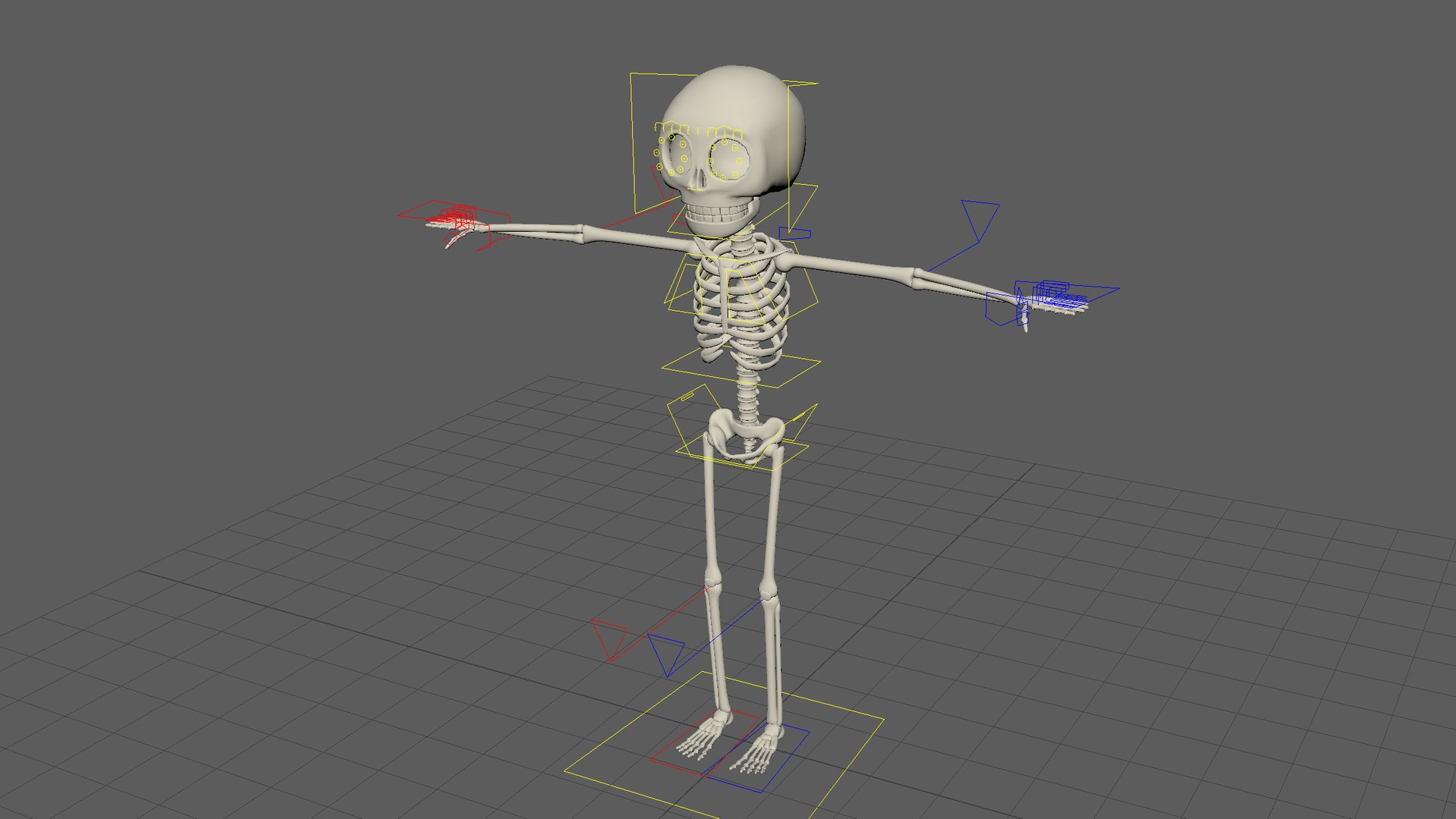 3D Model Stylized Cartoon Skeleton - Rigged For Maya - TurboSquid 1880734