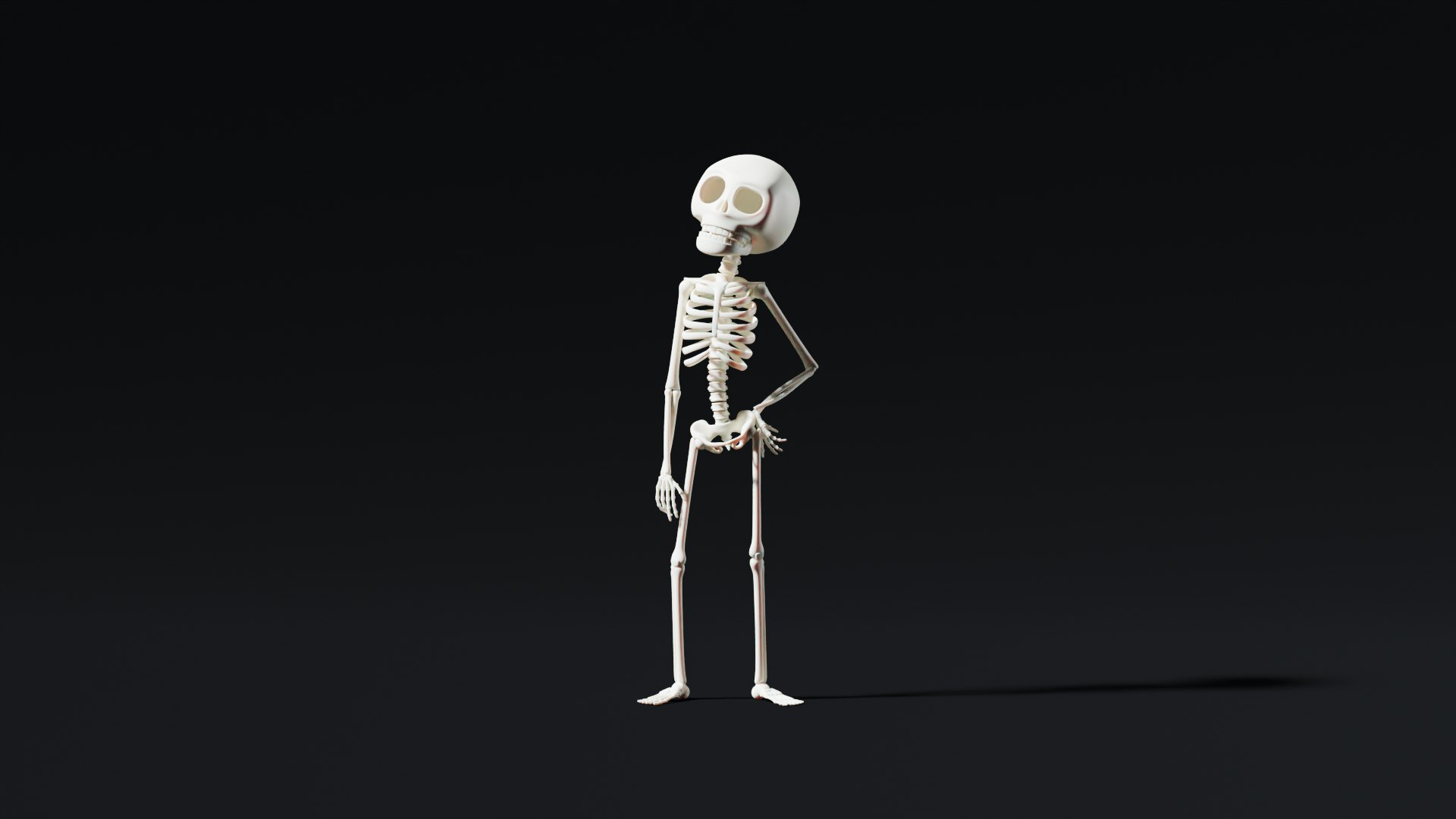 3D Model Stylized Cartoon Skeleton - Rigged For Maya - TurboSquid 1880734