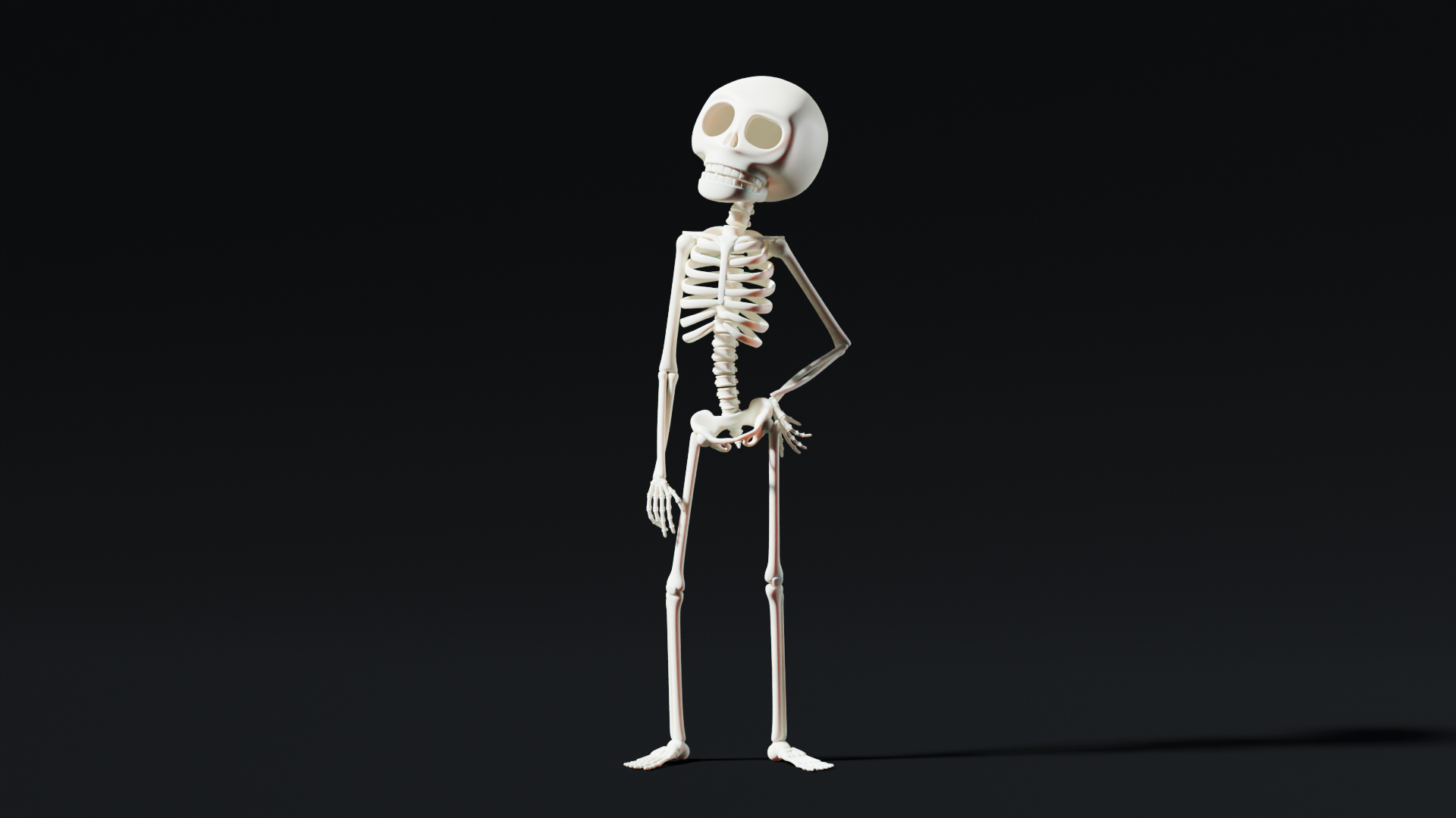 3D Model Stylized Cartoon Skeleton - Rigged For Maya - TurboSquid 1880734