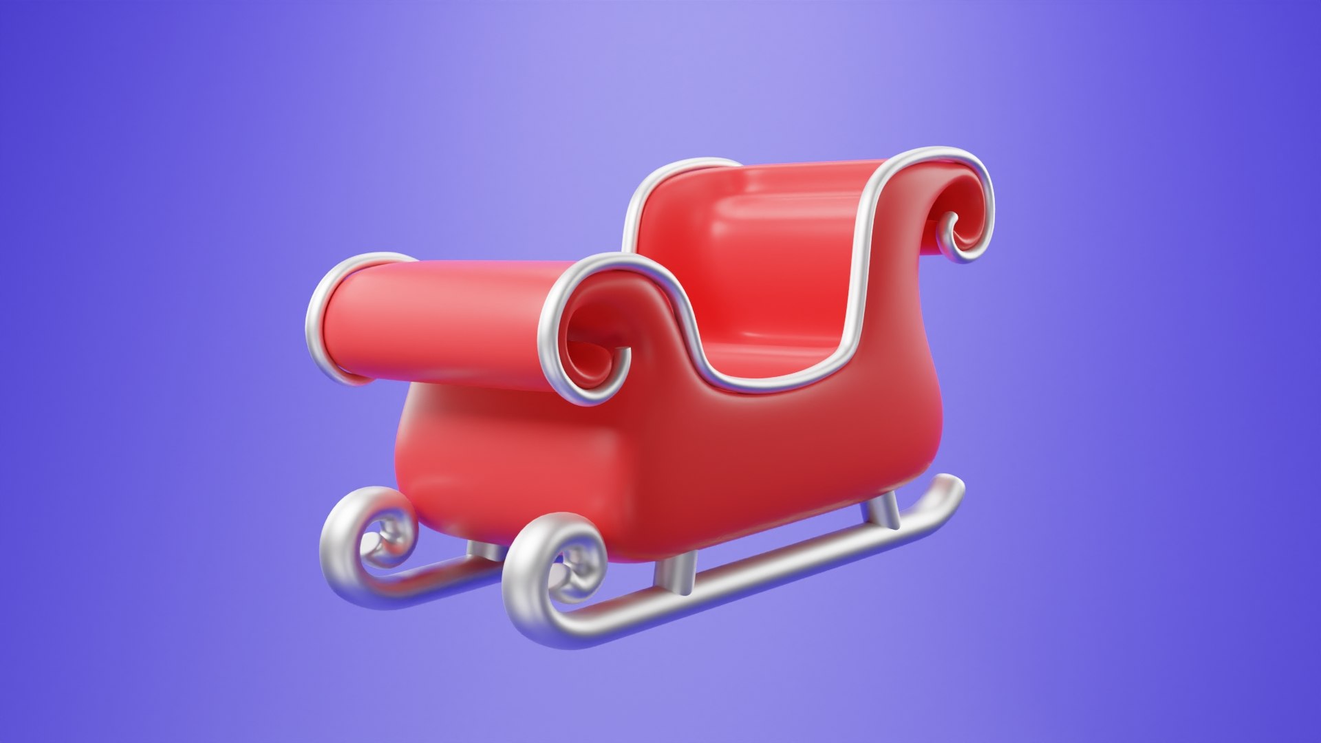 3D Sleigh - TurboSquid 1963778