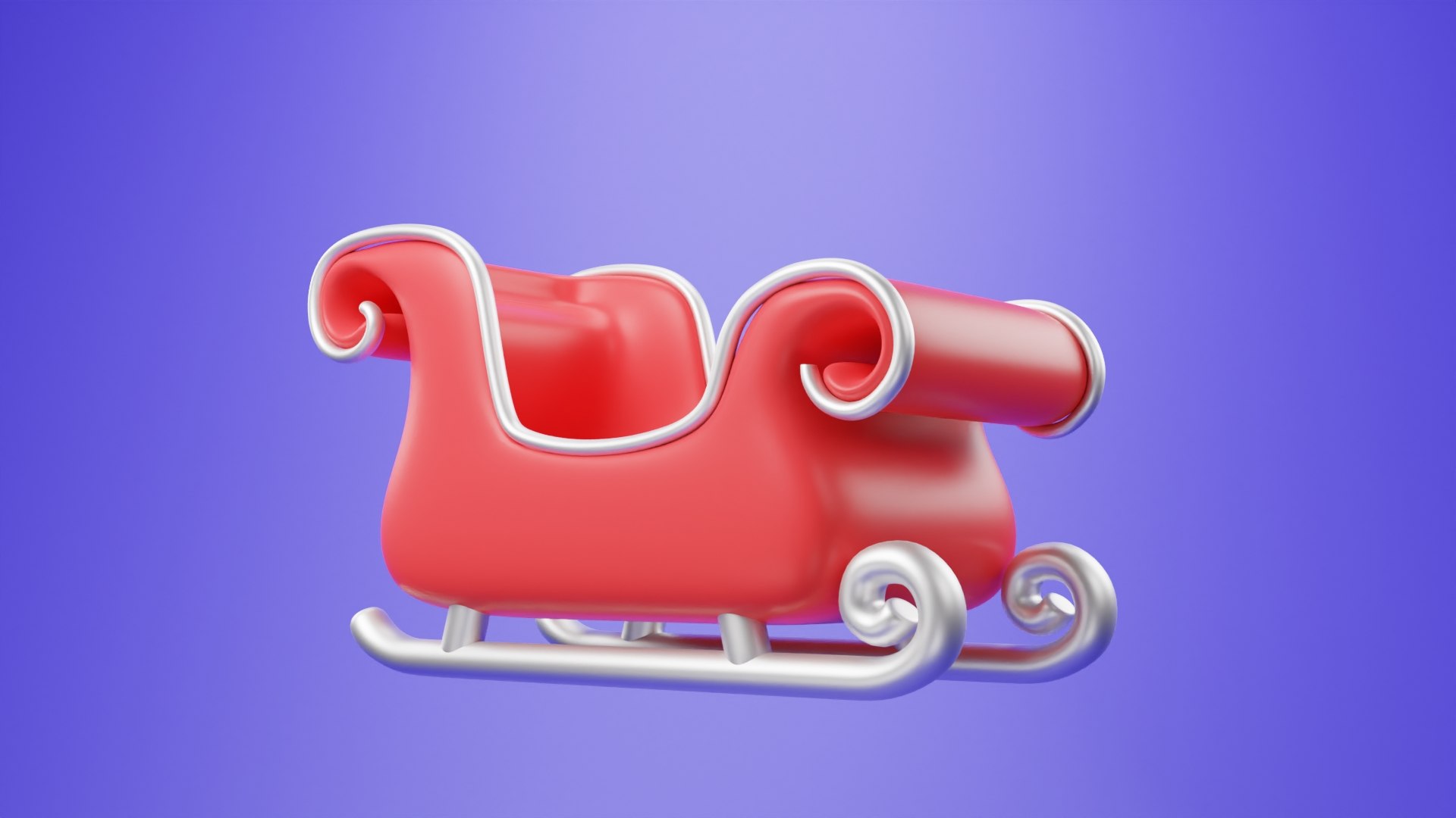 3D Sleigh - TurboSquid 1963778