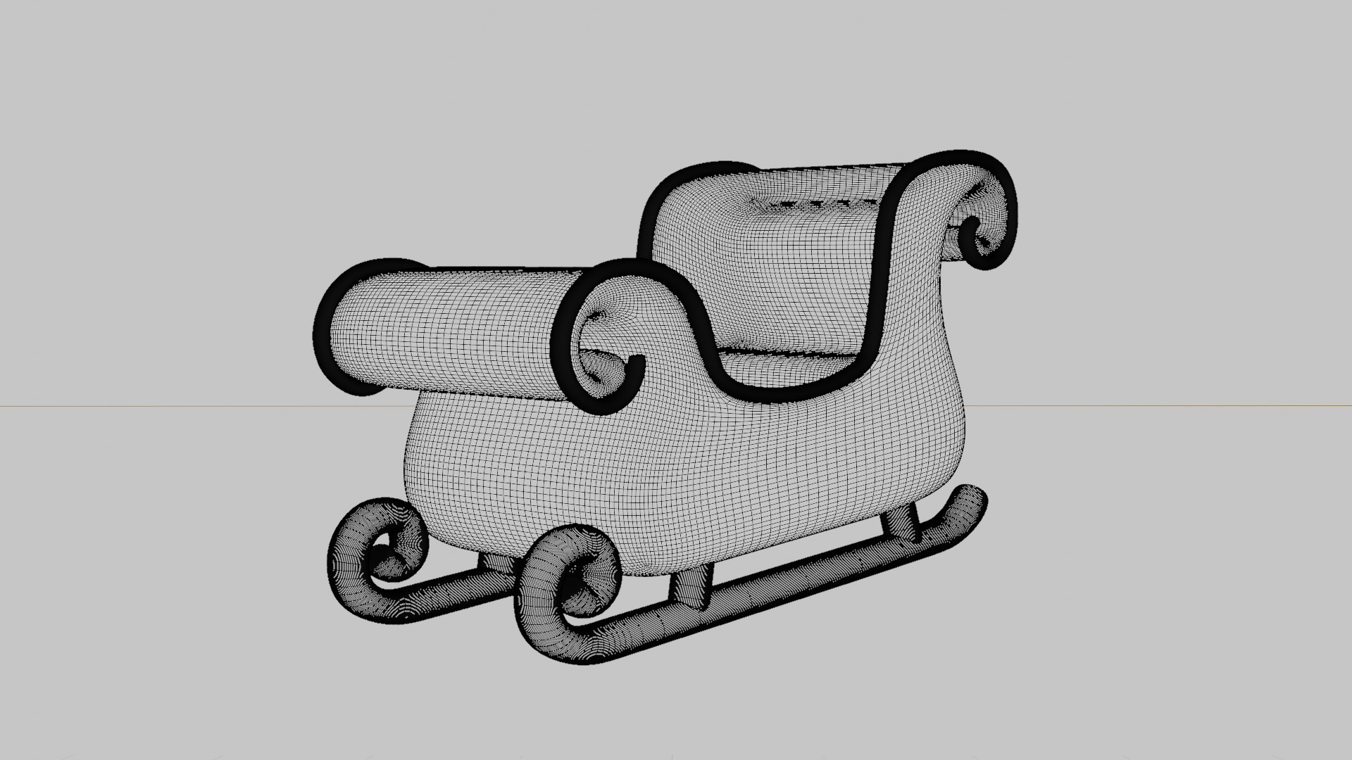 3D Sleigh - TurboSquid 1963778