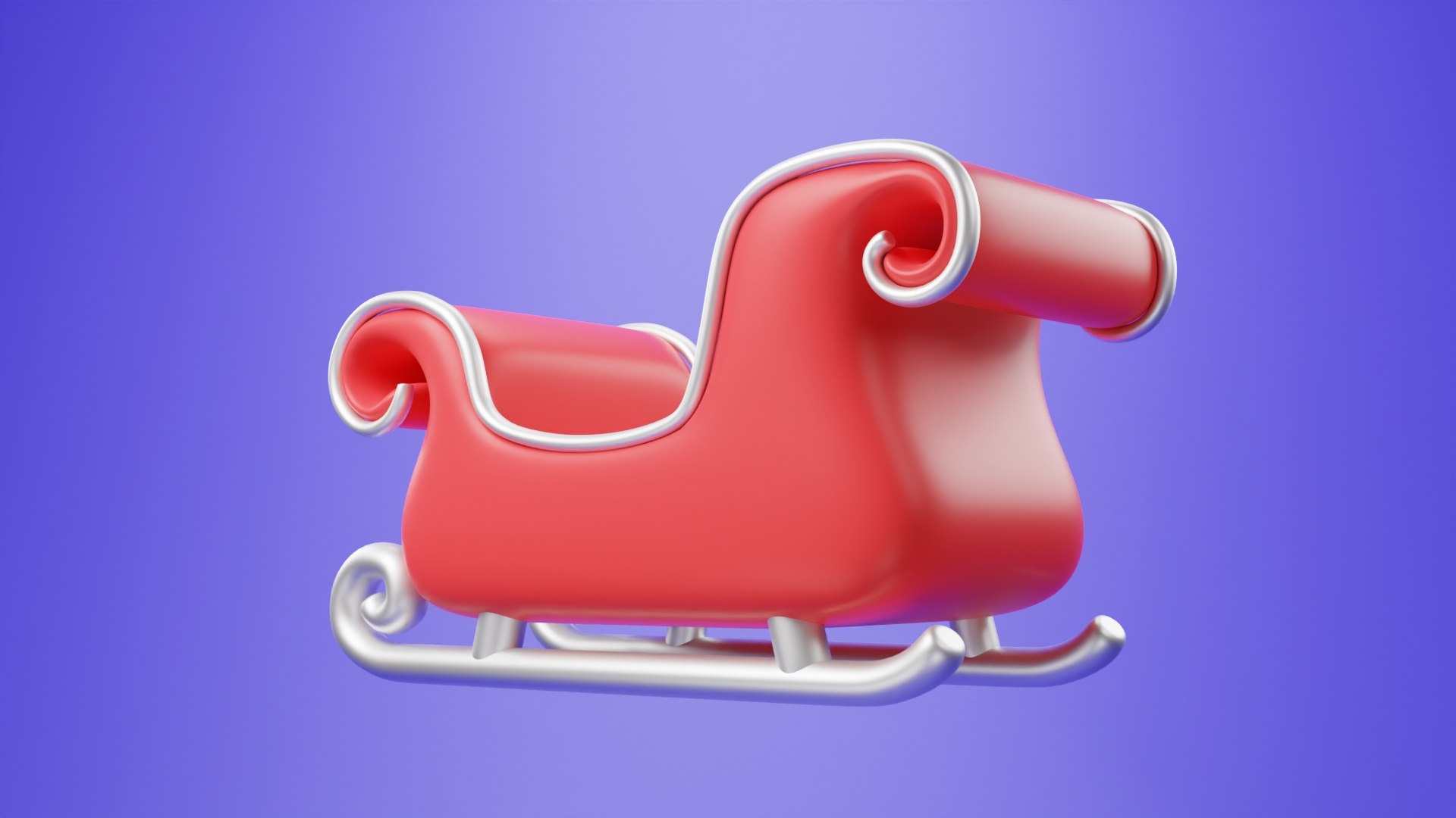 3D Sleigh - TurboSquid 1963778