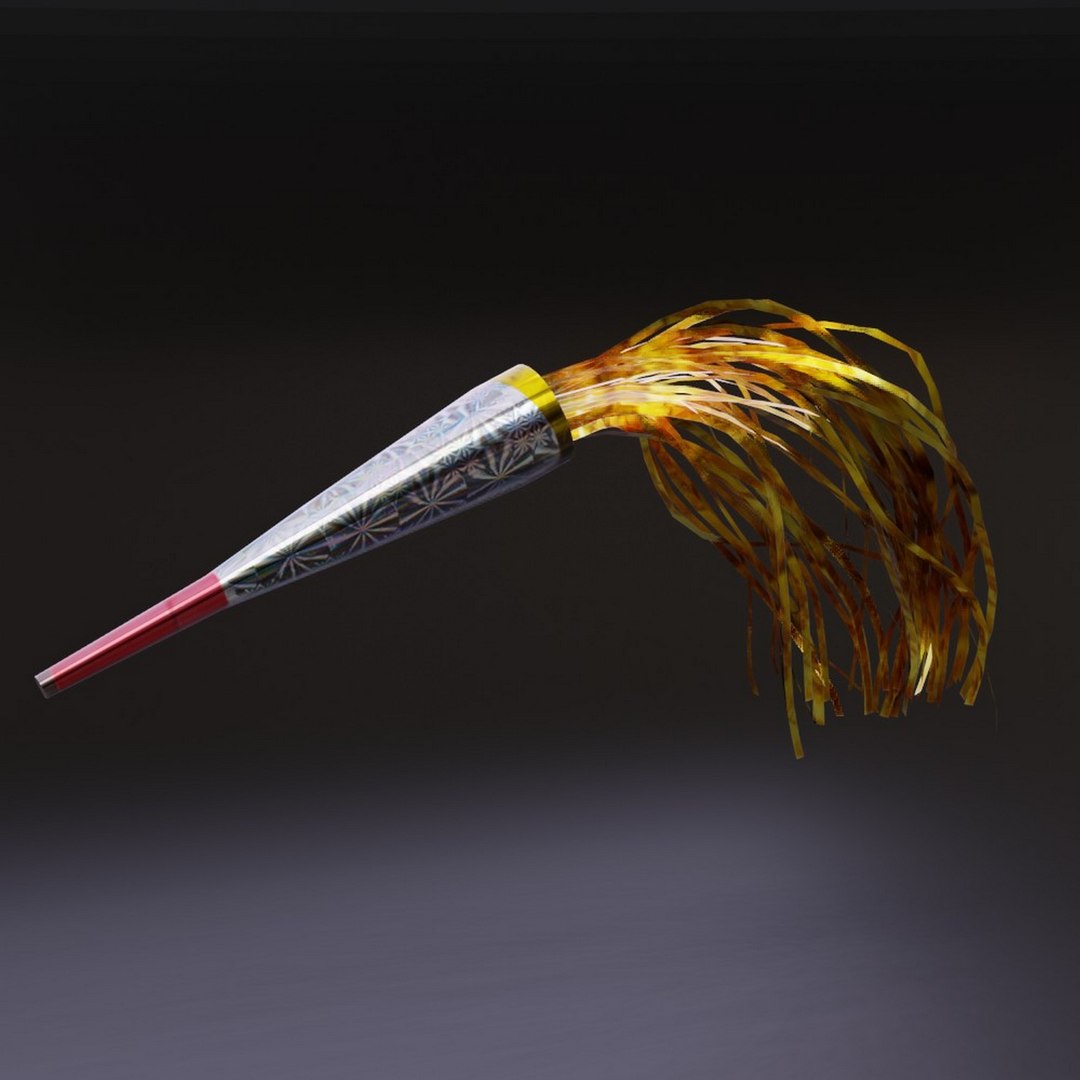Party Horn Blower Noisemaker Confetti 3D Model - TurboSquid 2173029