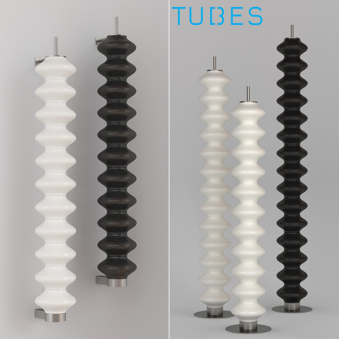 3d Milano Tubes Wall Radiator Model