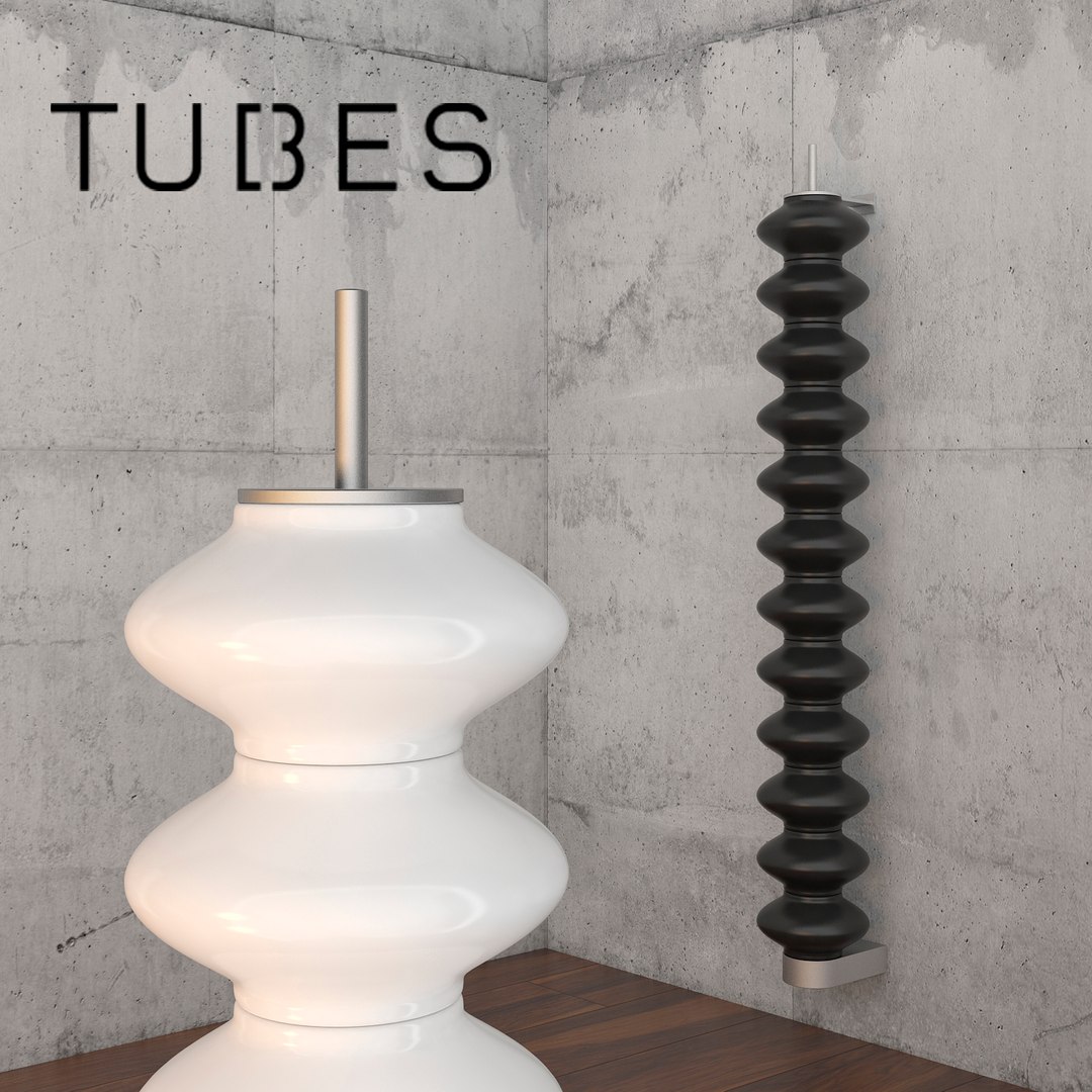 3d Milano Tubes Wall Radiator Model