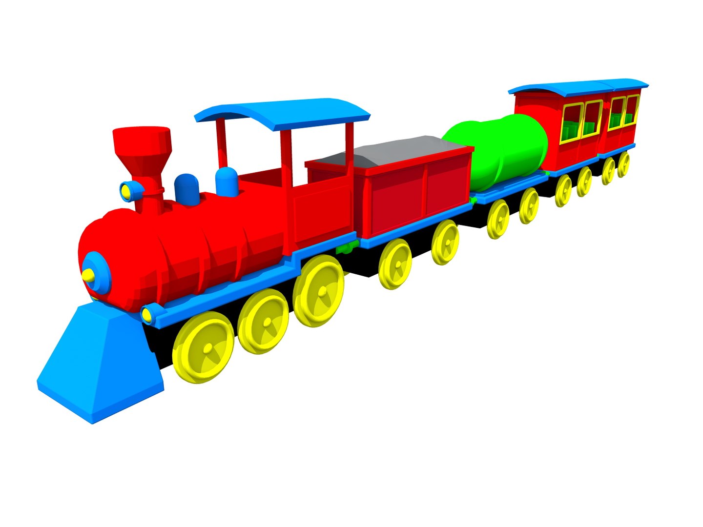 Toy Train Model - TurboSquid 1238894