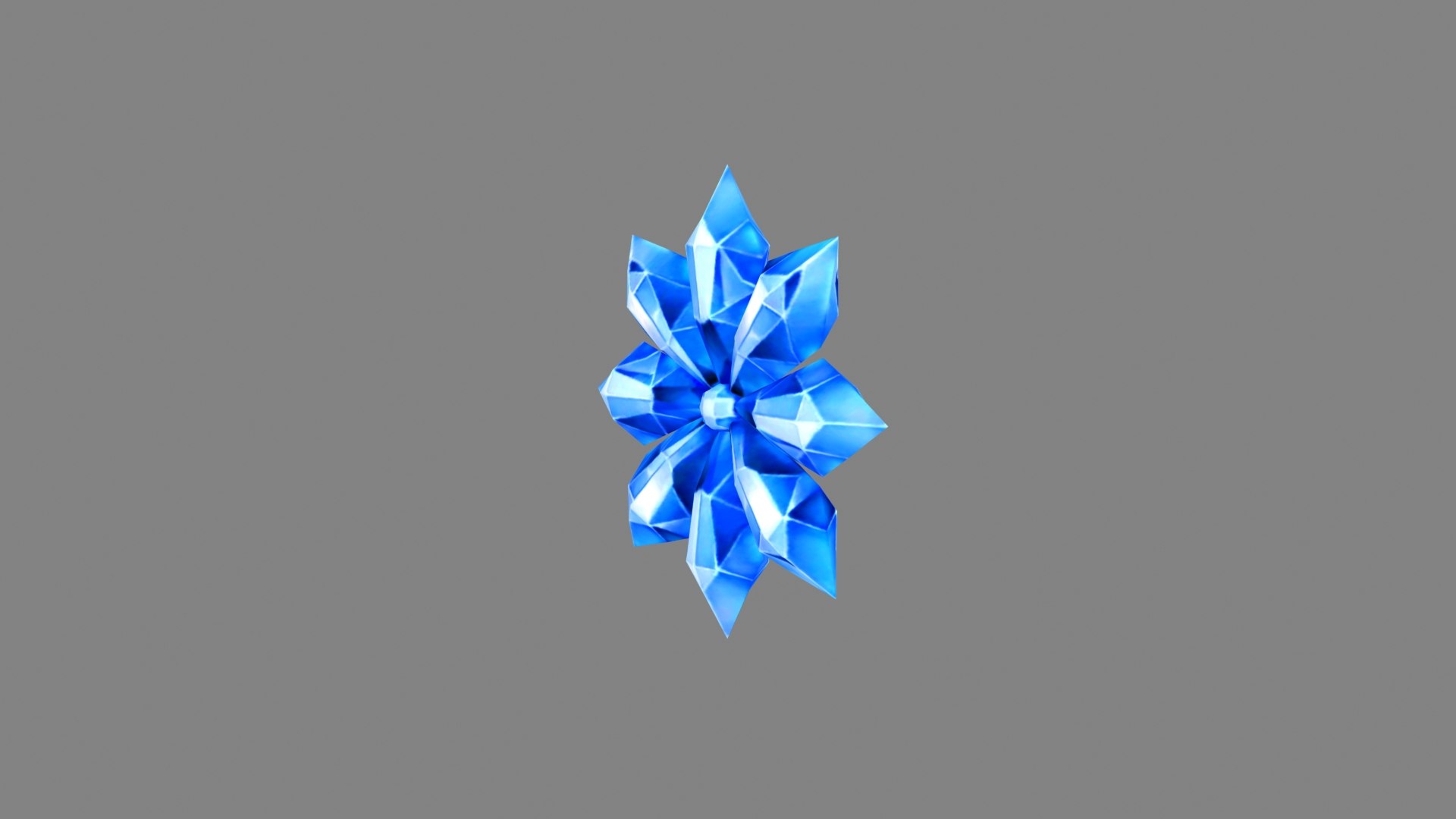 Cartoon snowflake - blue Low-poly 3D model 3D model - TurboSquid 1961548