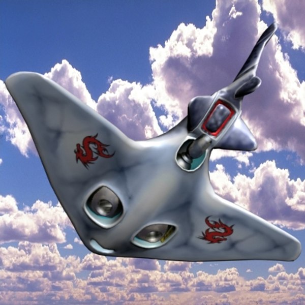 3d aeroplane fighter shark alien spaceship