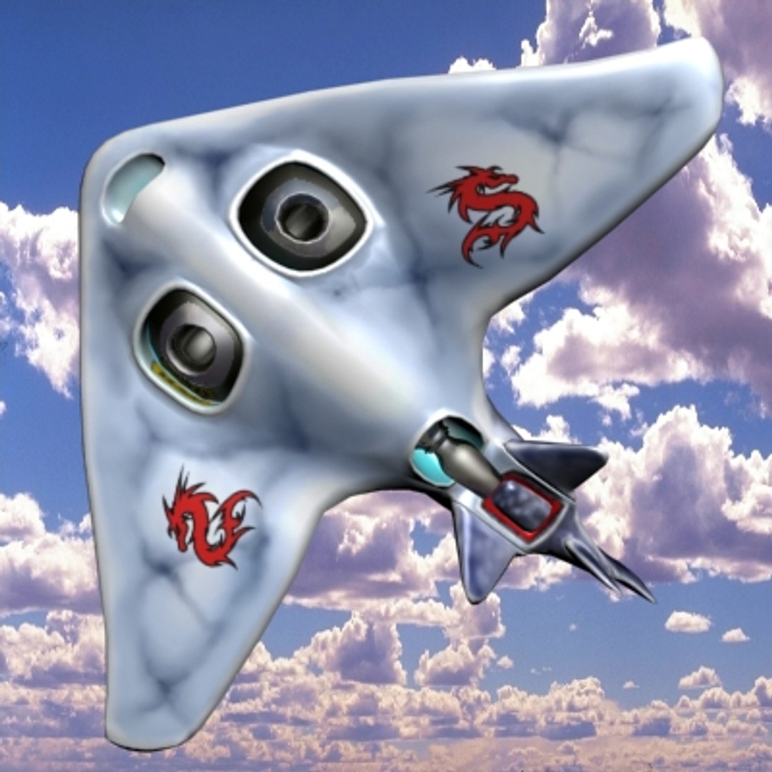 3d aeroplane fighter shark alien spaceship