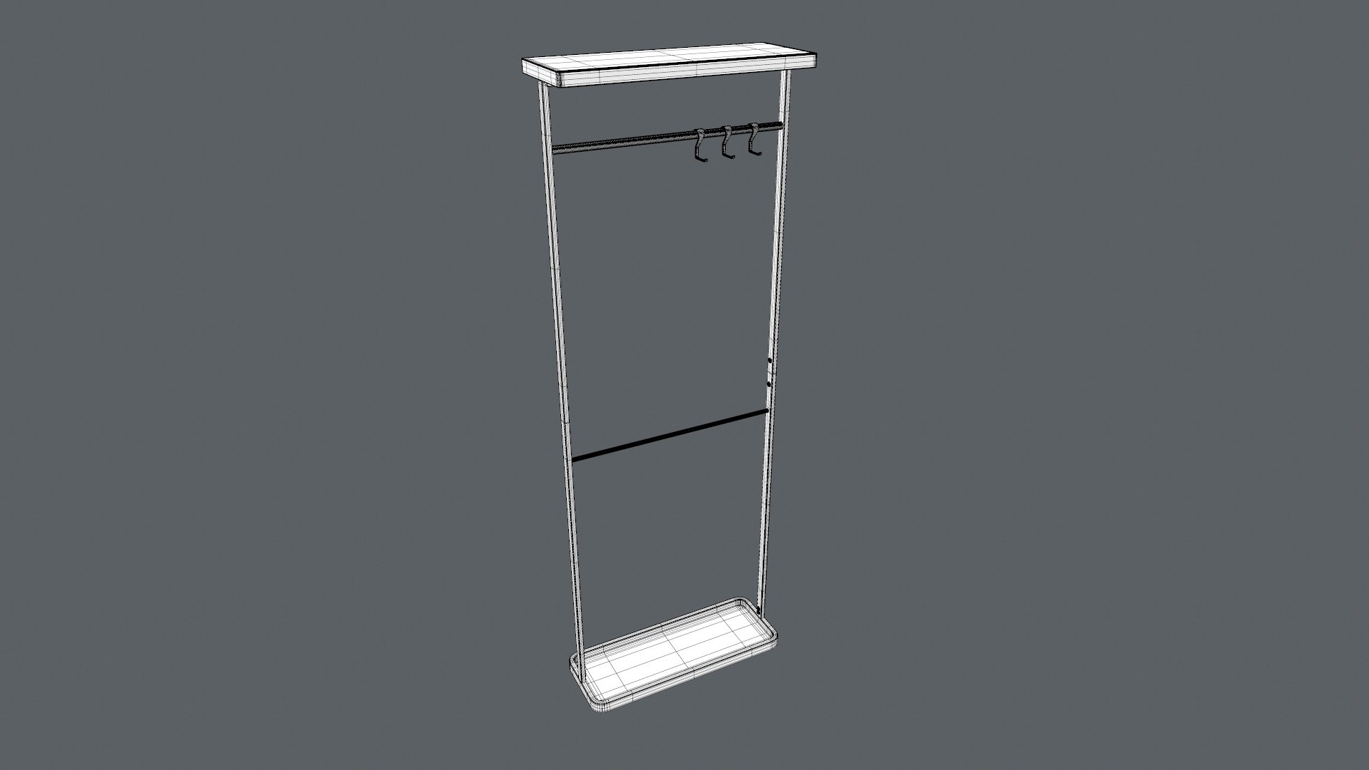 3D Clothes rack model - TurboSquid 2002150