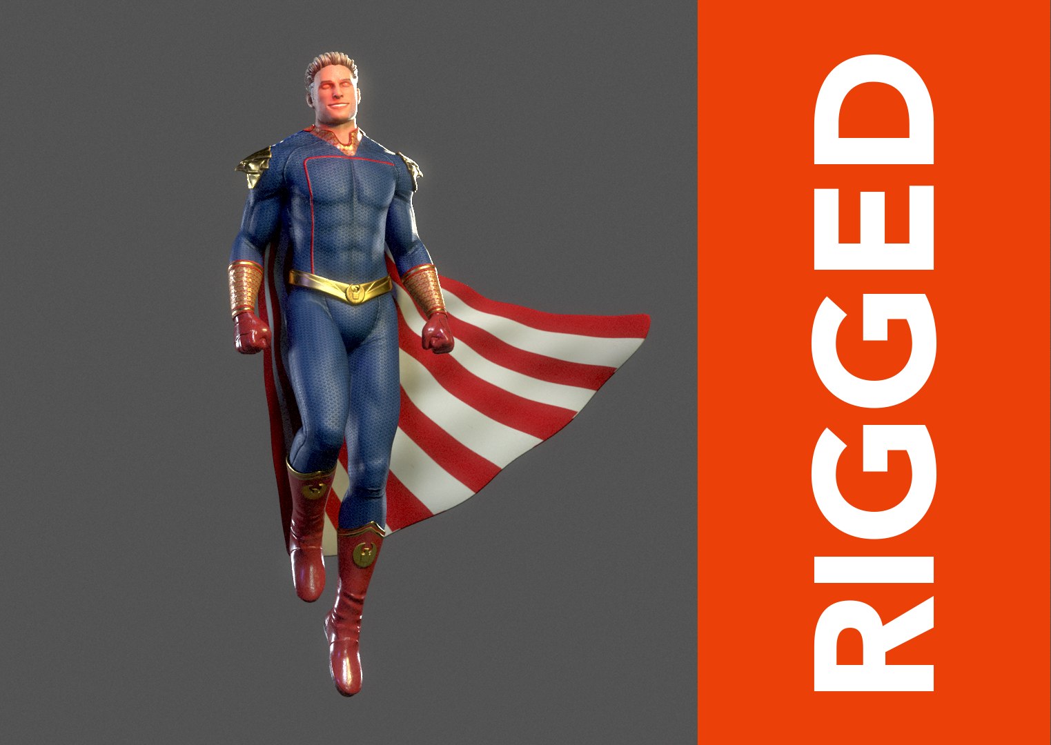 Homelander Rig 3D Model - TurboSquid 2388531