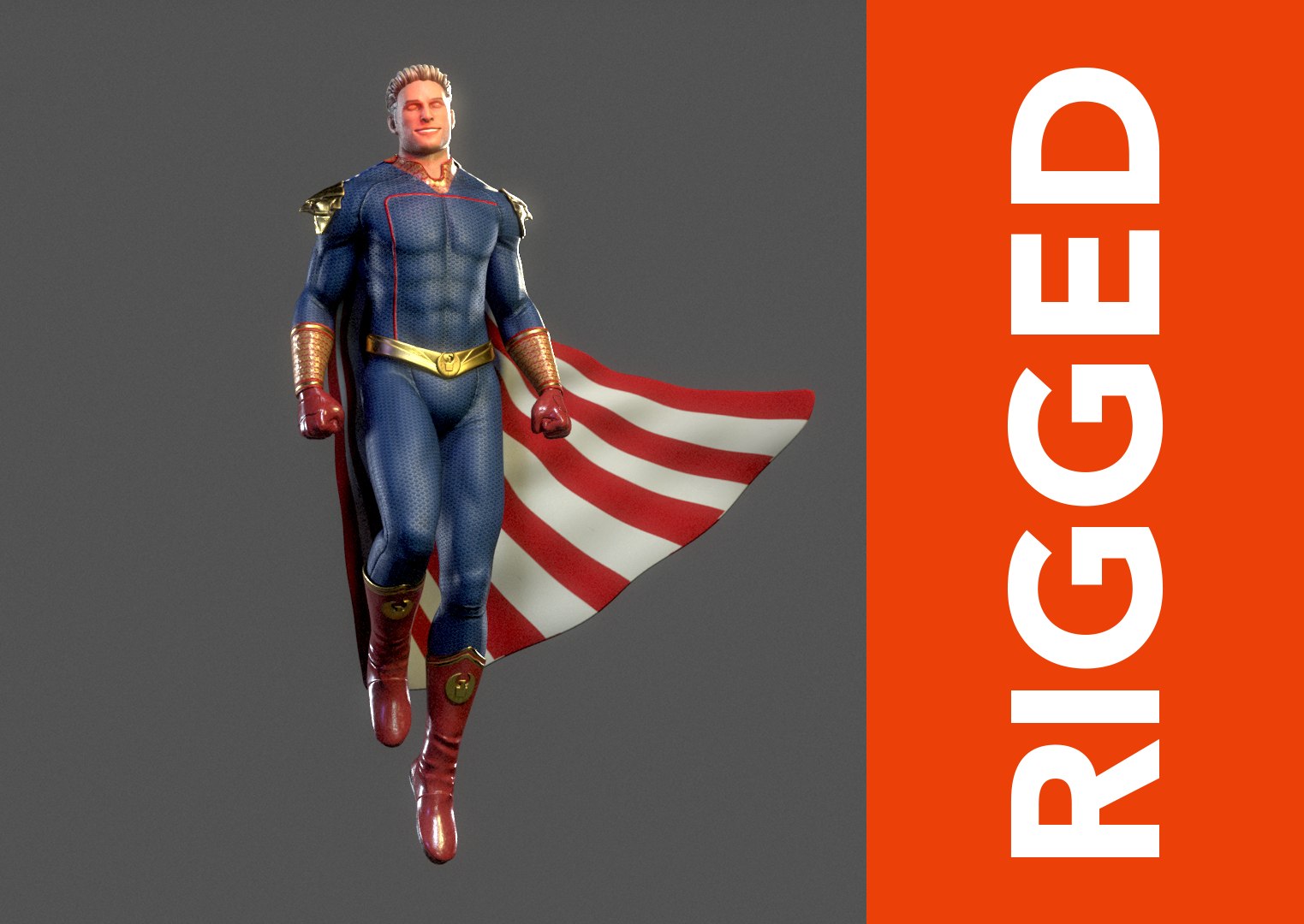 Homelander Rig 3D Model - TurboSquid 2388531