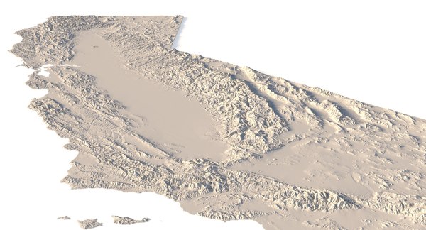 3D model State of California STL model - TurboSquid 1853081