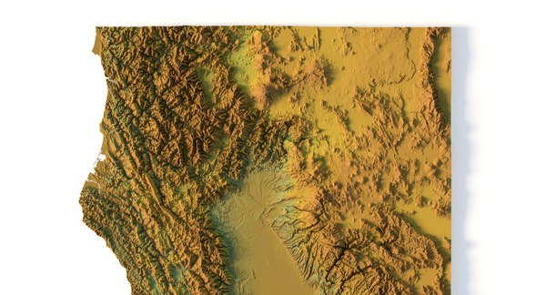 3D model State of California STL model - TurboSquid 1853081