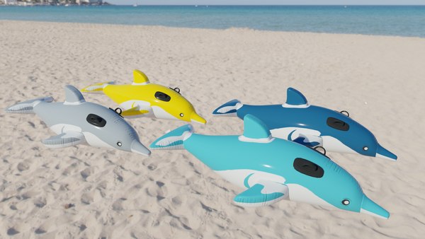 3D dolphin inflatable toy - TurboSquid 1612379