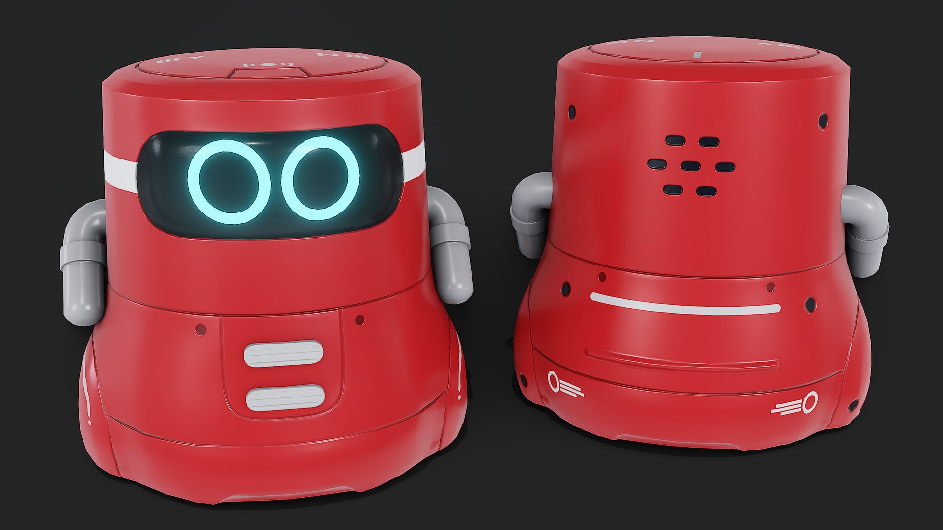 Red Modern Smart Robot Toy Model - TurboSquid 2122940