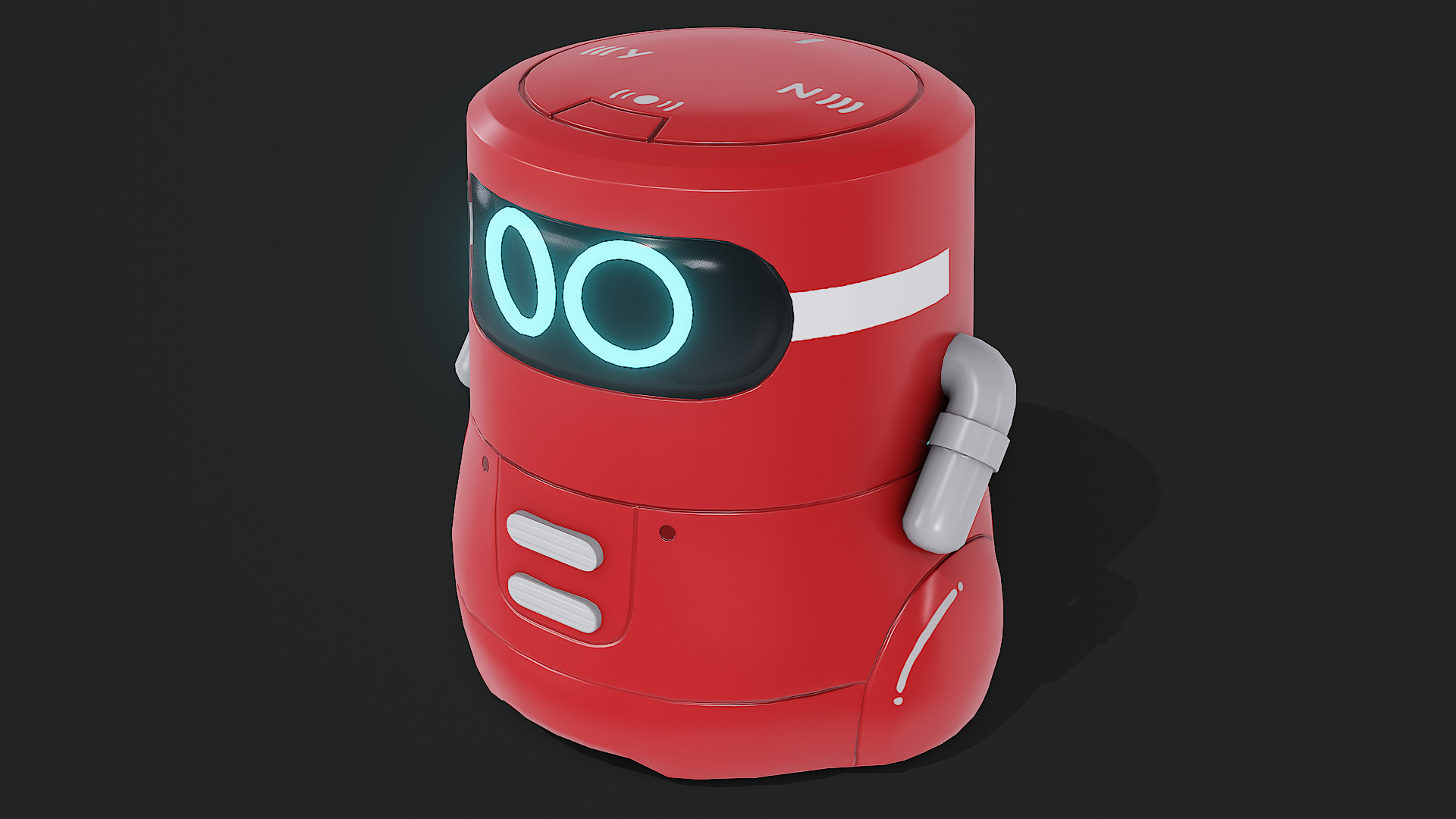 Red Modern Smart Robot Toy Model - TurboSquid 2122940