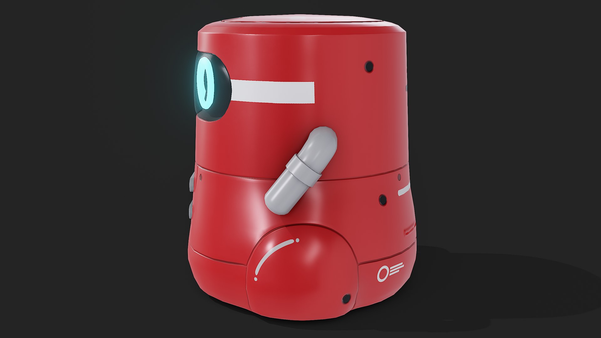 Red Modern Smart Robot Toy Model - TurboSquid 2122940