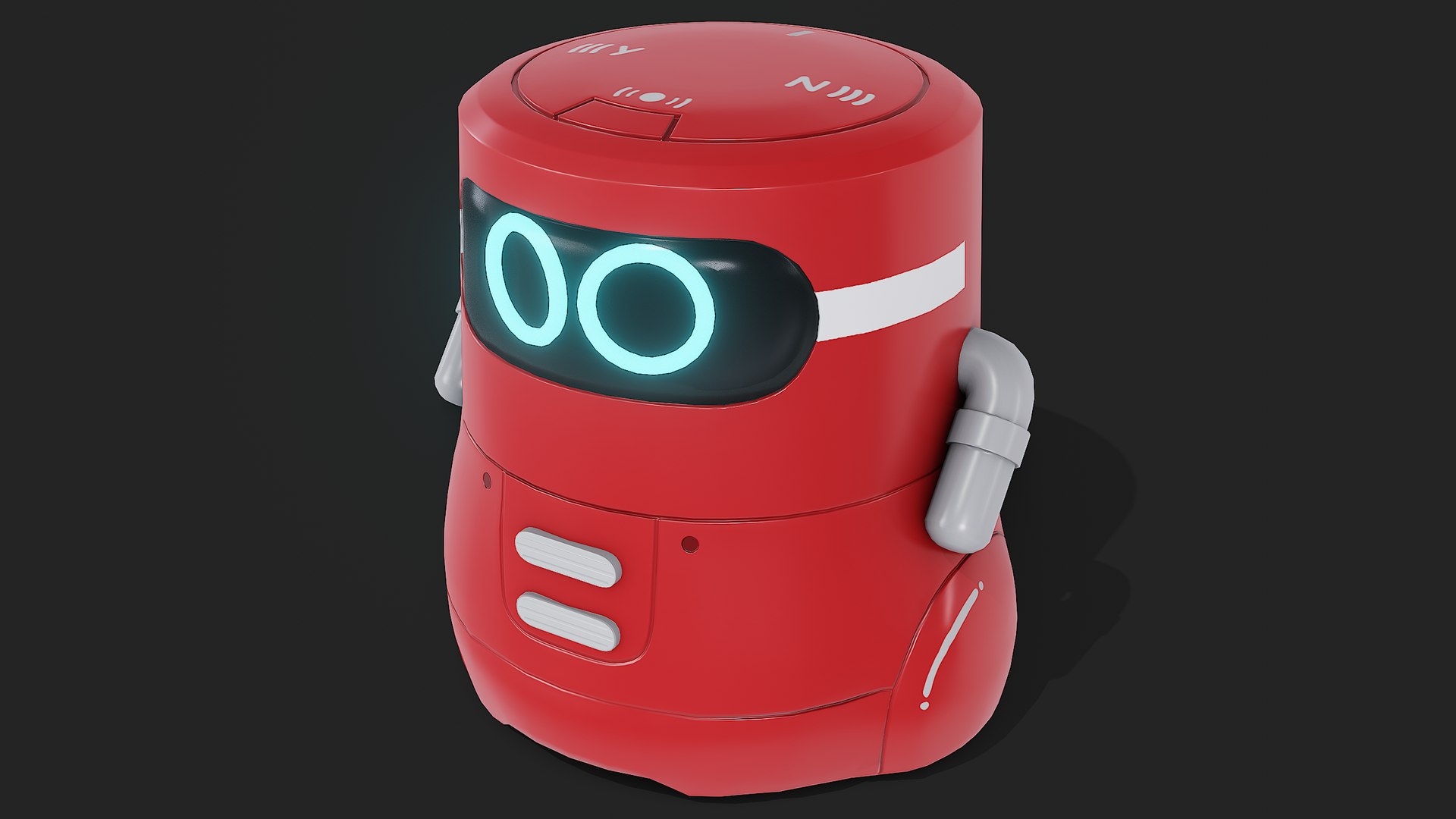 Red Modern Smart Robot Toy Model - TurboSquid 2122940