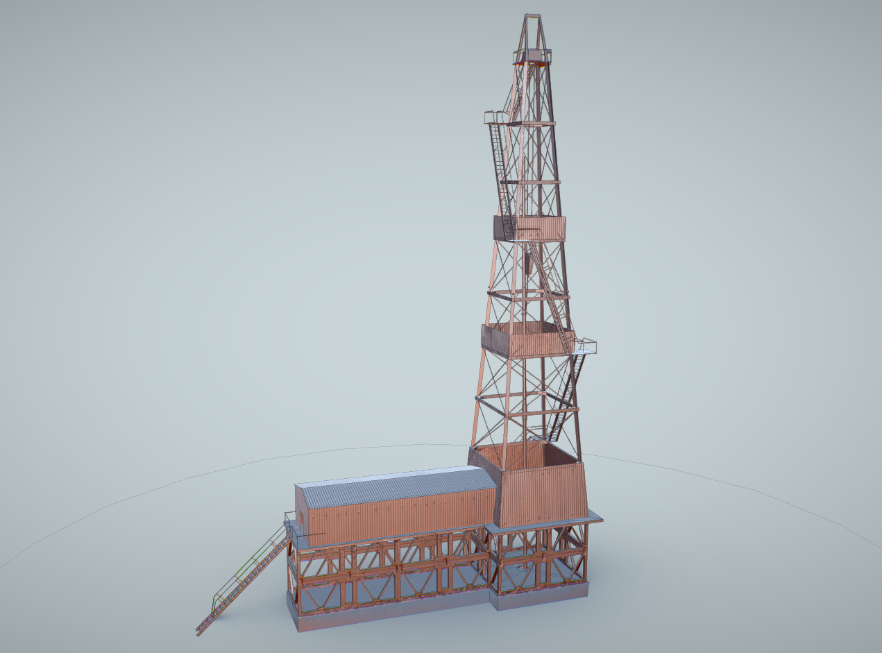 oil derrick 3d x